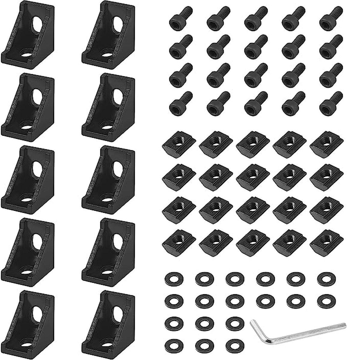 Hoekverbinders / kastverbinders/meubelverbinders/hoekverbi | bol