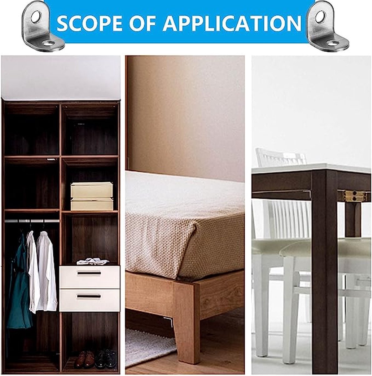 Hoekverbinders / kastverbinders/meubelverbinders/hoekverbi | bol