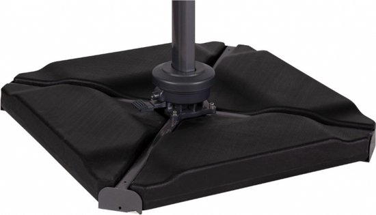 Exotan Roma Parasolvoet Buiten - Plastic - Zwart - 10x104x104 | bol