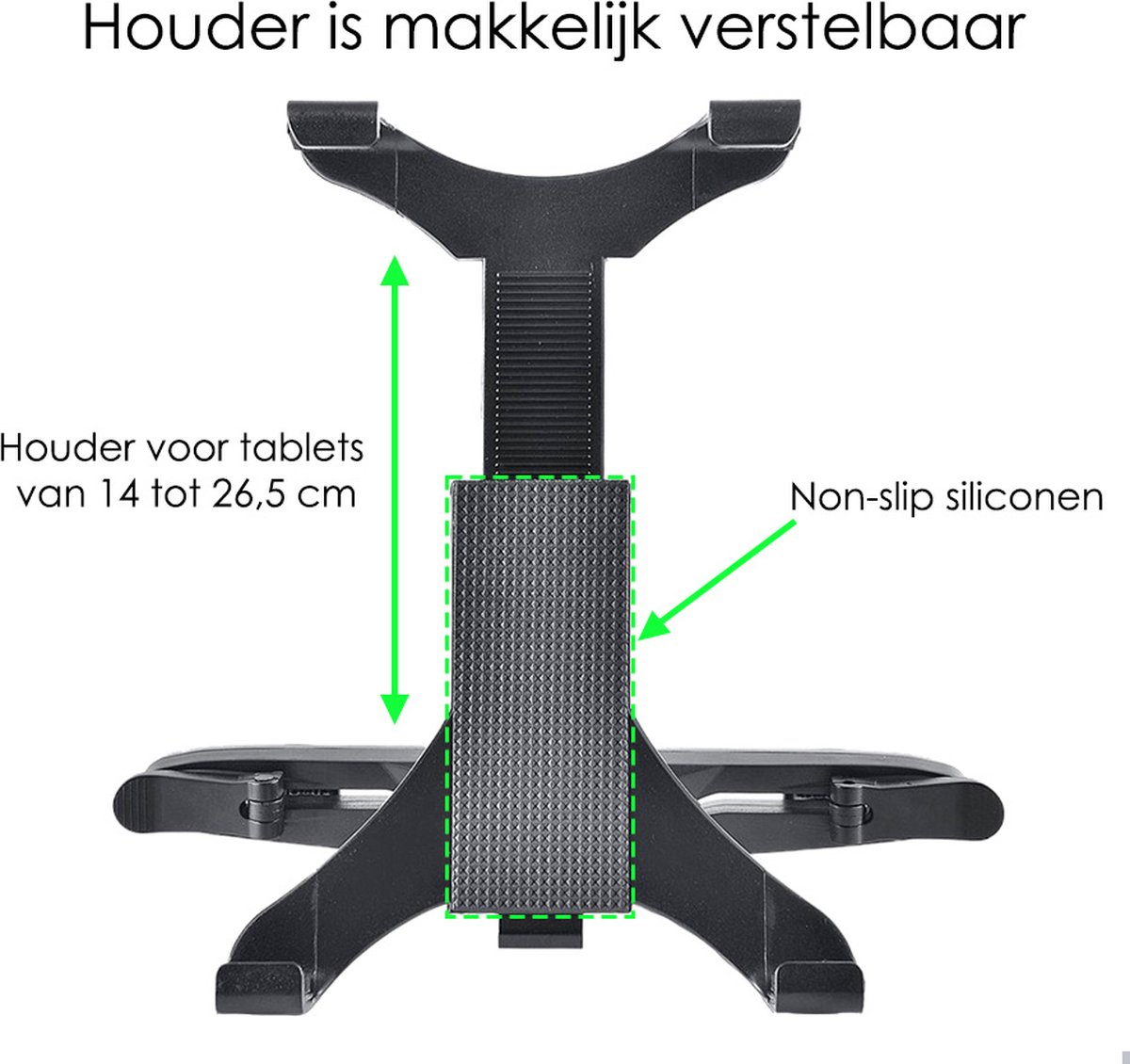 Stevige Tablet Houder Auto Hoofdsteun - Ergonomisch Verstelbare ...
