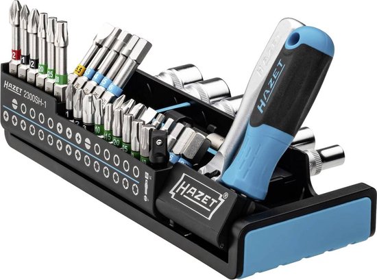 Hazet SmartHolder 2300SH-1 Bitset 39-delig Plat, Kruiskop Phillips, Kruiskop Pozidriv,... | bol