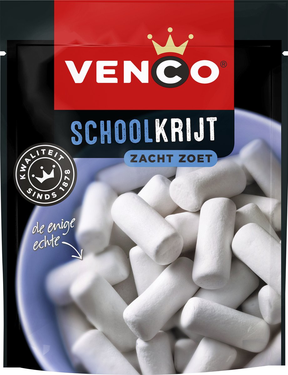 Venco Schoolkrijt Drop 10 zakken à 225g Snoep Geslaagd - Zachte Zoete ...