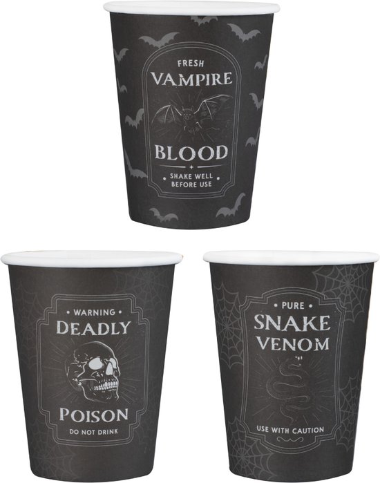 Ginger Ray - Halloween - Bekertjes Vergif - 8 stuks | bol