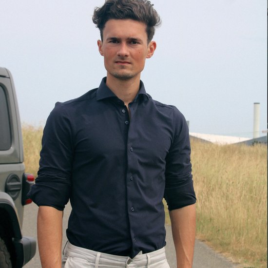 SNEAC comformance wear - Heren Overhemd - Flavio - donkerblauw - maat S ...