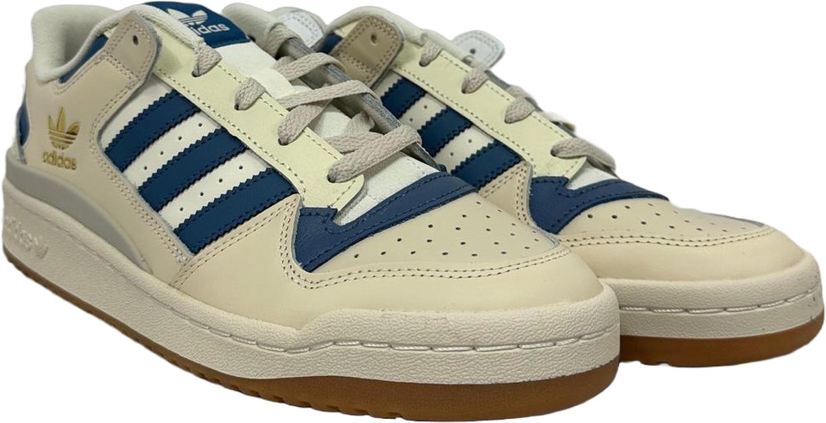 Adidas Forum Low CL Heren - Beige - Wit - Blauw - Maat 43 1/3 | bol.com