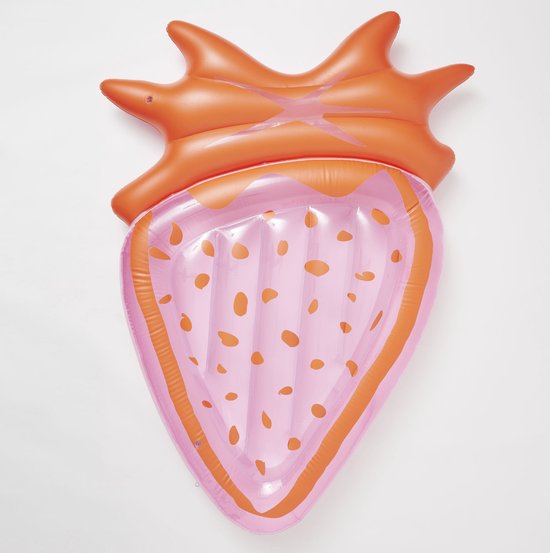 Sunnylife Pool Floats Luxe Luchtbed Strawberry Pink Berry | bol