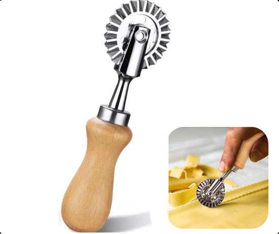 Bwa Commerce - RVS Deegwiel - Deegsnijder Roller - Radeerwiel - Deegmes - Geschikt als... | bol.com