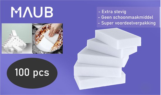 100 Stuks(!) Wondersponzen - Magic Sponges - Wonderspons - Melamine ... 100 Stuks(!) Wondersponzen - Magic Sponges - Wonderspons - Melamine ...