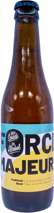 Force Majeure - Traditioneel Blond - Alcoholarm bier - 24x33cl | bol