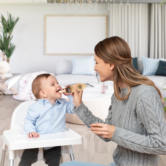Twinky® Knijpfles Lepel - Handige Baby Knijpfles voor Onderweg & Thuis ...