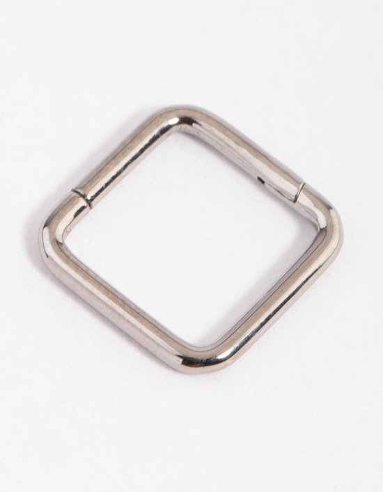 Titanium vierkante Clicker Ring | bol