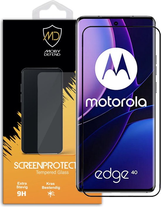Motorola Edge 40 Screenprotector - MobyDefend Gehard Glas Screensaver ...