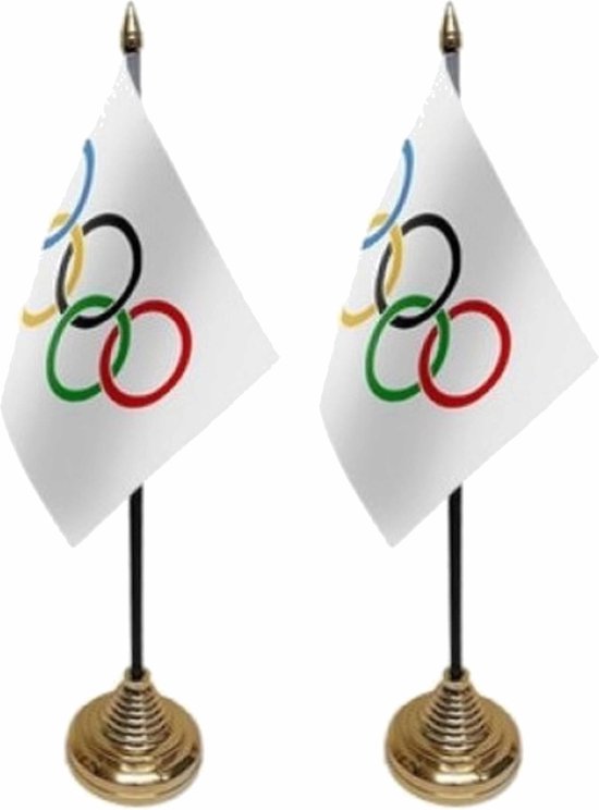 Olympische Spelen Vlag Op Stok 2X | bol.com