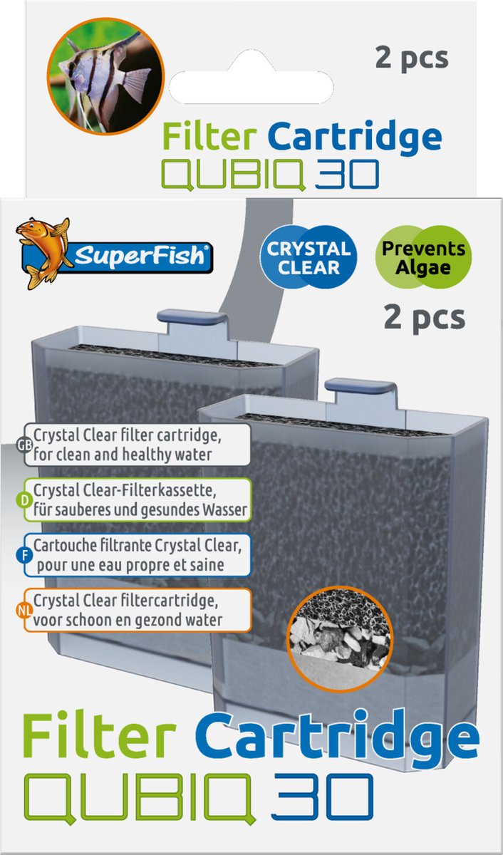 Superfish Cartridge Qubic 30 - Aquariumfilter - 2 stuks | bol.com