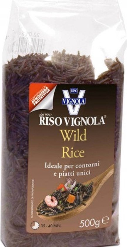 Riso Vignola Wilde rijst zwarte grasvariant, zak 500 gr | bol.com