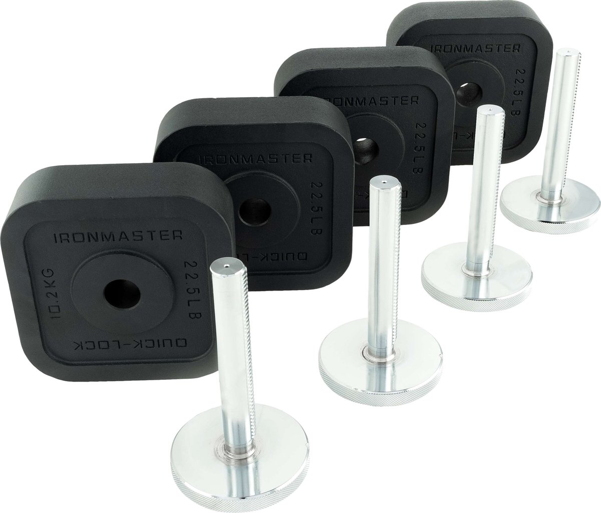 Ironmaster Quick-Lock Adjustable Dumbbell Add-on kit - van 34 kg naar ...