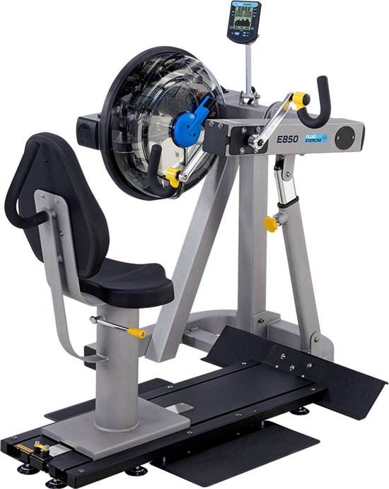 Fluid Rower E850 Club UBE Roeitrainer - Hartslagmeter - Roeimachine met ...