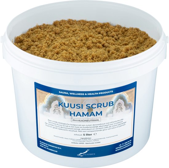 Kuusi Scrub Hamam - 5 liter - Hydraterende Lichaamsscrub | bol