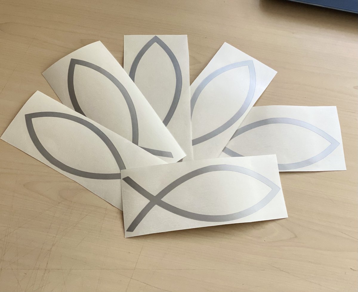 Auto sticker Ichtus vis zilver | bol.com