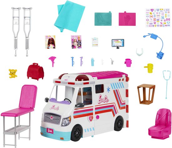 Barbie You Can Be Anything - Barbie Ambulance - Met licht en geluid | bol
