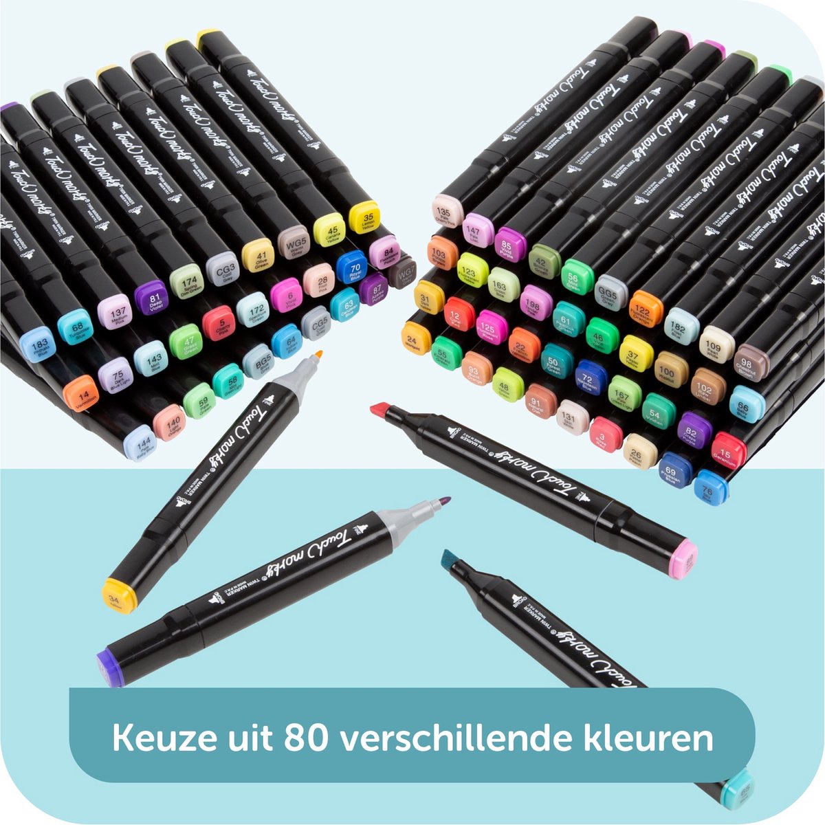ForDig Twinmarkers 80 stuks – Alcohol Markers – Alcohol Stiften – Dual ...