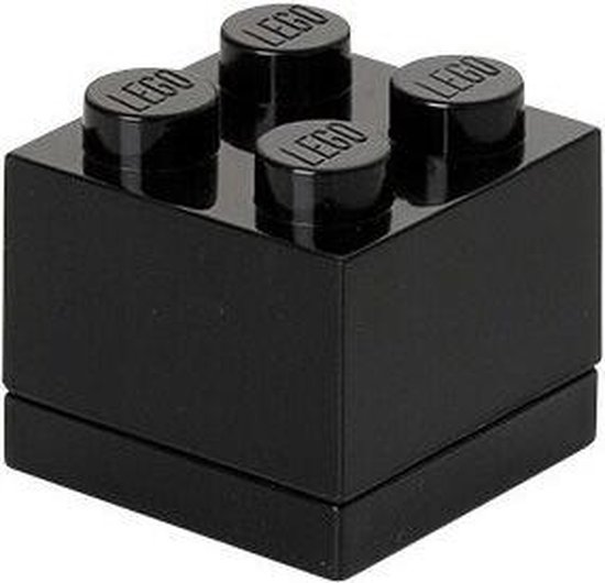 Set van 2 - Opbergbox Mini 4, Zwart - LEGO | bol.com