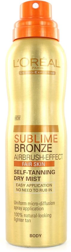 L'Oréal Sublime Bronze Self-Tanning Dry Mist - Fair Skin | bol.com