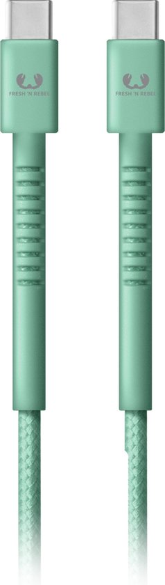 Fresh 'n Rebel USB-C naar USB-C kabel - 3M - Groen | bol.com