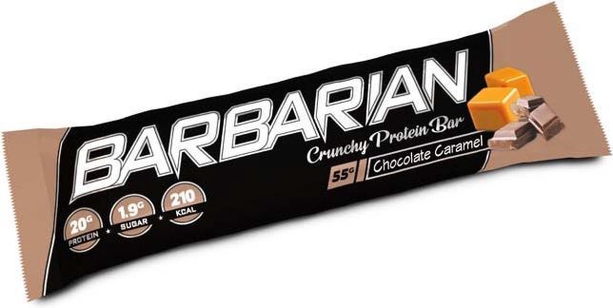 Barbarian Protein Bar - Chocolate Caramel - 1 reep | bol.com