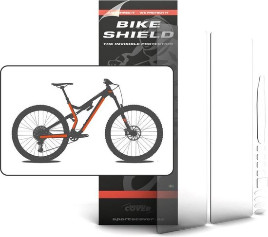 Bikeshield frame bescherming Fullpack shield glossy protectie sticker ...