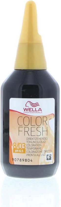 Wella Professionals Color Fresh - Haarverf - 8/03 - 75ml | bol.com