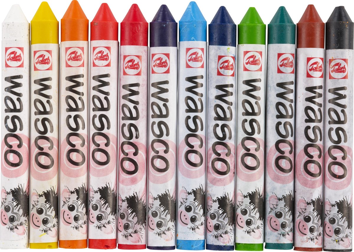 bol.com | Wasco set 6 kleuren krijtjes waskrijt waspastels