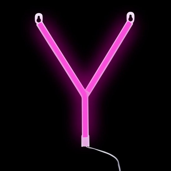 Neon LED Letter Roze Pink Y | bol.com