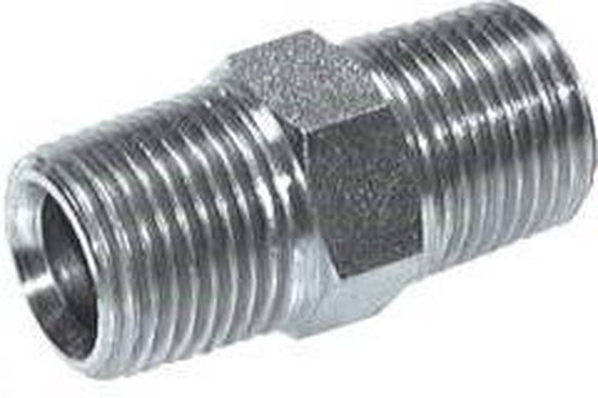 1 1/4'' NPT Verzinkt Stalen Borstnippel 80 Bar - Hydrauliek - FL2S-M-EZ-114N | bol