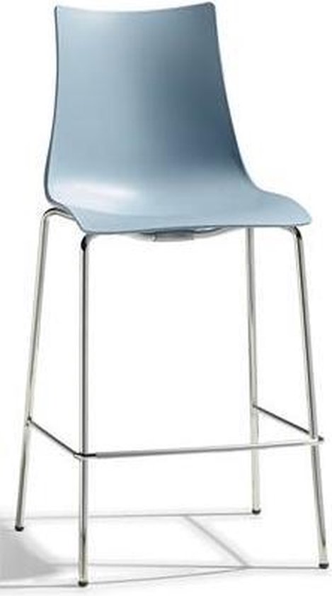 SCAB Design Barkruk Zebra Tech 65 - Lichtblauw | bol.com
