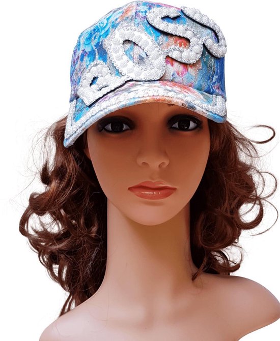 Thannaphum Glitter & Glamour cap Boss Blauw | bol.com