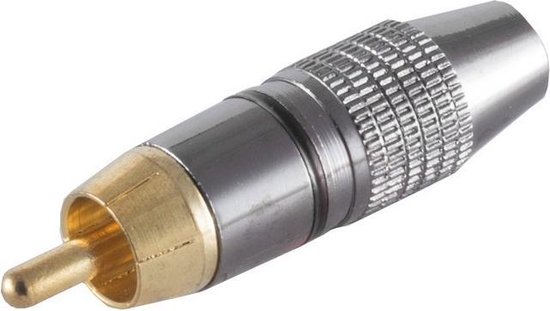 Soldeerbare Mono Tulp Connector (m) - Verguld - Metaal - Zwart Accent ...