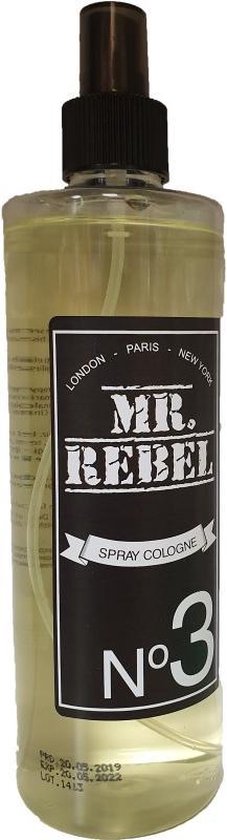 Mr Rebel Spray Cologne No 3 400 ml | bol.com