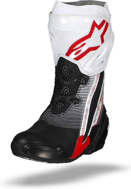 Alpinestars Supertech R Black White Red Motorcycle Boots 42 | bol.com