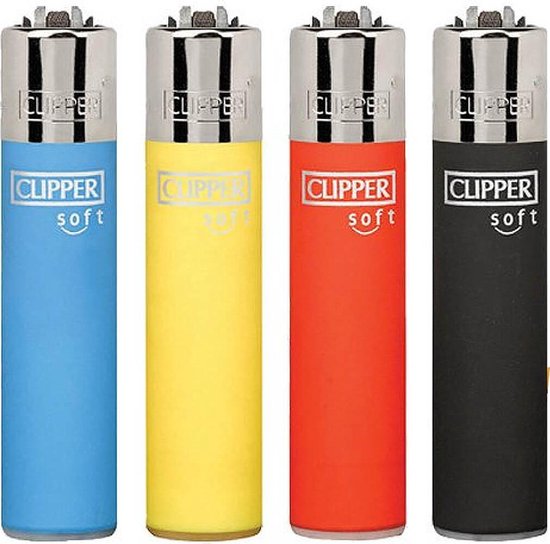 Clipper™ Soft touch colorful lighters (4pcs/Set) | bol