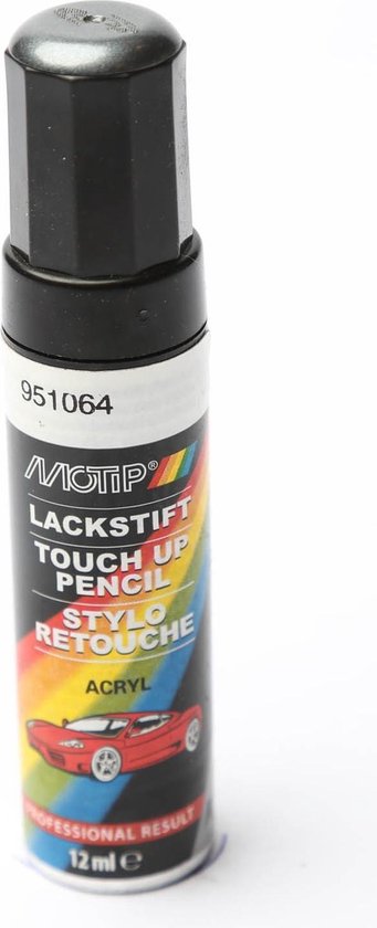 Motip kompakt lakstift - acryl - autolak - metallic grijs (951064) - 12 ...