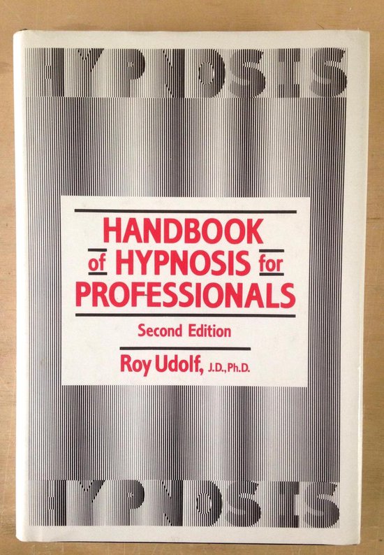 Handbook of Hypnosis for Professionals | 9780442285319 | Ray Udolf ...