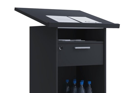 Lessenaar laptop tafel - lezenaar lectern verrijdbaar - werkblad ...