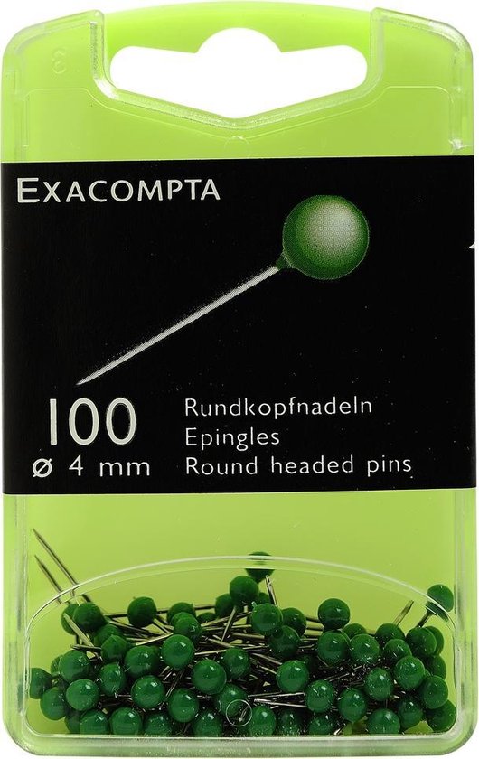 4x Doos met 100 bolvormige prikbordspelden - punthoogte 15mm - 4mm ...