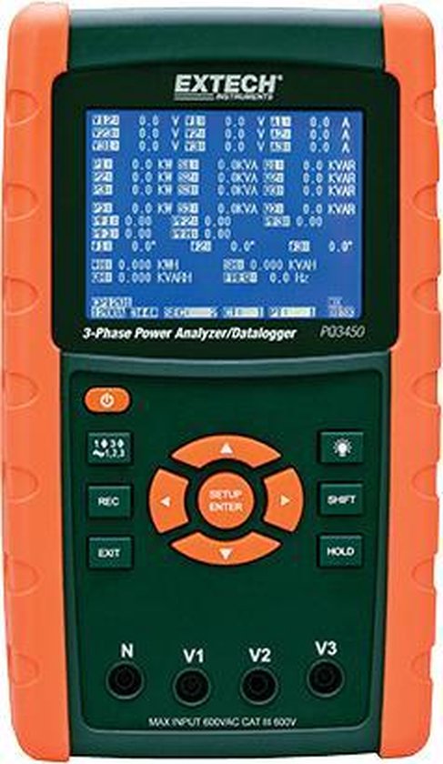 EXTECH PQ3450: 3-fase vermogenanalyzer/datalogger | bol.com
