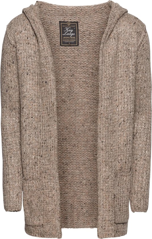Key Largo gebreid vest terence hill Donkerbeige-l | bol
