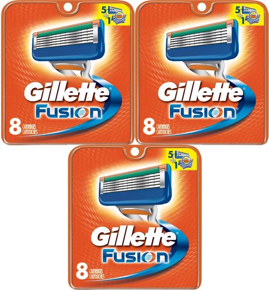 Gillette Fusion Scheermesjes - 24 Stuks | bol.com