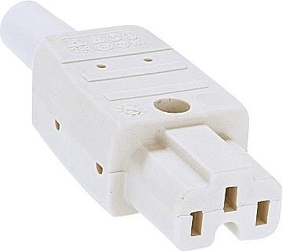 IEC 60320 - C15A apparaat stekker (zeer hitte bestendig) | bol.com