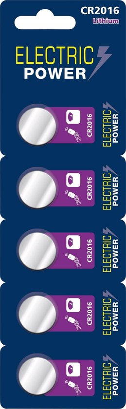 Electric Power Batterij knoopcel | CR2016 | 5 Stuks | bol.com