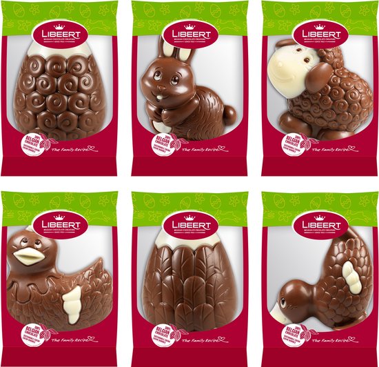 Libeert Chocolade Paasfiguurtjes Mixxboxx Pasen - 40 x 36 gram | bol